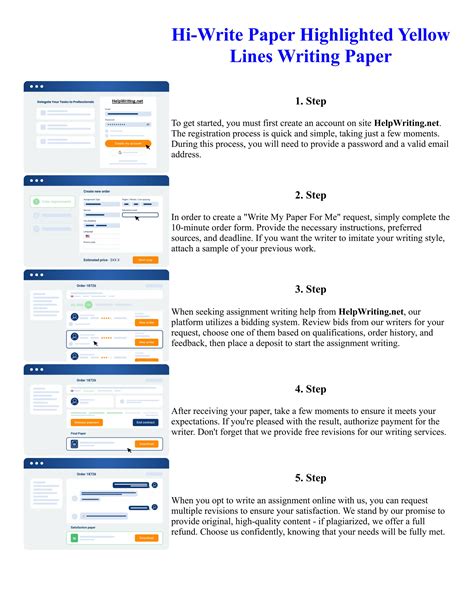 Hi Write Paper Highlighted Yellow Lines Writing Paper Pdf