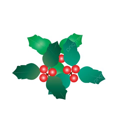 Dark Green Gradient Fruit Decorative Element Fruit Small Fruit Red