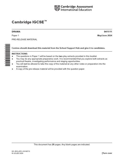 Igcse Pre Release Pdf