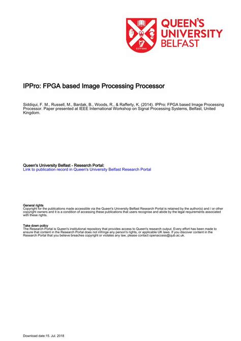 Pdf Ippro Fpga Based Image Processing Processor · Ippro Fpga Based Image Processing
