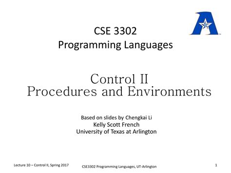 Ppt Cse 3302 Programming Languages Powerpoint Presentation Free