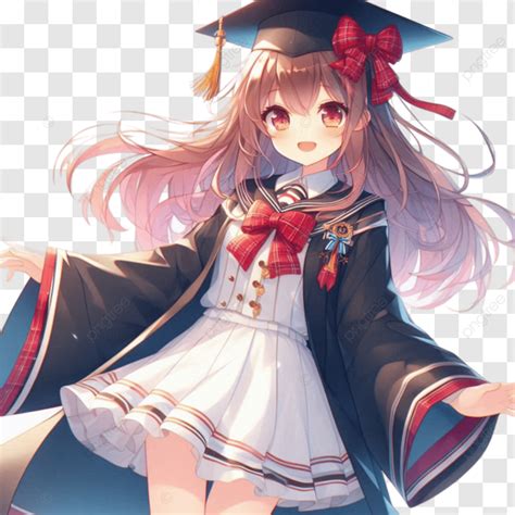 애니메이션 소녀는 교육을 완료 애니메이션 소녀 교육받은 여자 Png 일러스트 및 이미지 에 대한 무료 다운로드 Pngtree