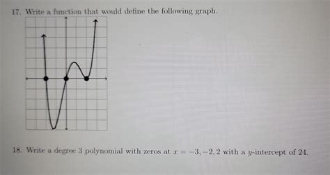Solved 17 Write A Function That Would Define The Following