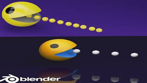 blender make this pac man animation in 14 minutes youtube