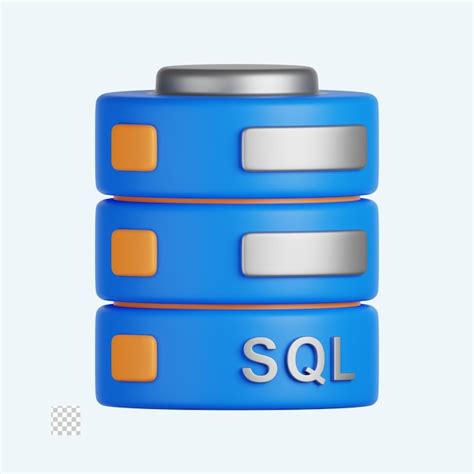 Premium Psd Sql 3d Icon
