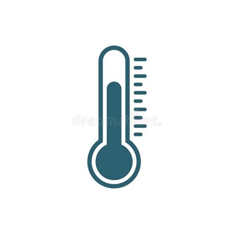 Thermometer Icon In Flat Style Climate Control Vector Illustration On Isolated Background Stock