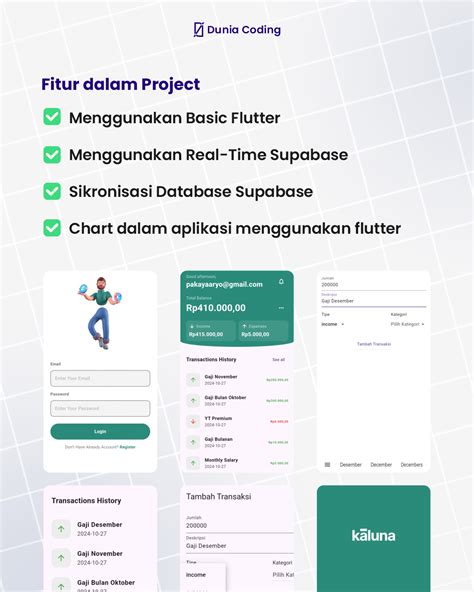 source code aplikasi finance tracker with flutter by dunia coding