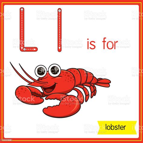만화 이미지가있는 어린이의 경우 알파벳학습을 위한 벡터 일러스트레이션 레터 L은 랍스터용입니다 끓는 물에 삶기에 대한 스톡 벡터 아트 및 기타 이미지 Istock