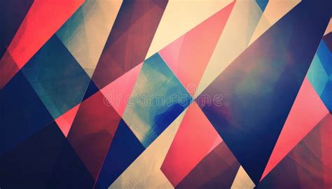 Exploring Modern Geometric Abstract Design With Vibrant Colors And Bold Patterns Aig62 Stock