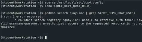 Do180 Comprehensive Review Question Quay Usernam Red Hat