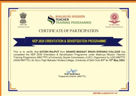 Drekta Rastogi On Linkedin Certificate Related To Fdp Participation