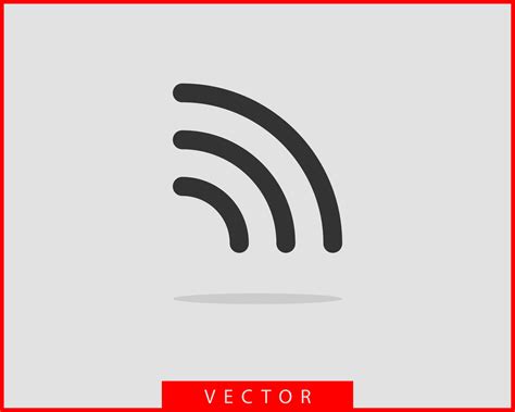 Free Wi Fi Icon Connection Zone Wifi Vector Symbol Radio Waves Signal 24729395 Vector Art At