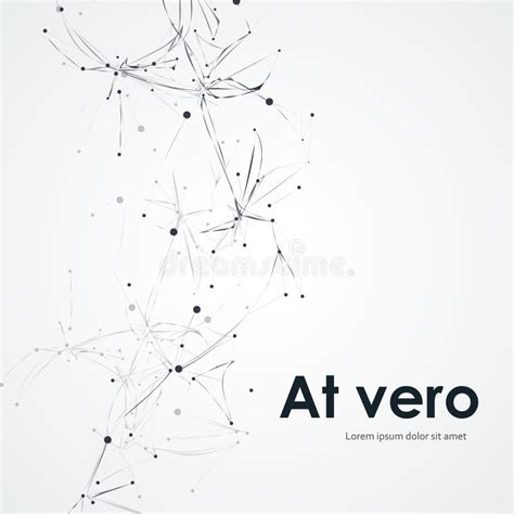 Connect Abstract Dots And Lines Data Science Atom Technology Graphic Abstract Pattern Stock