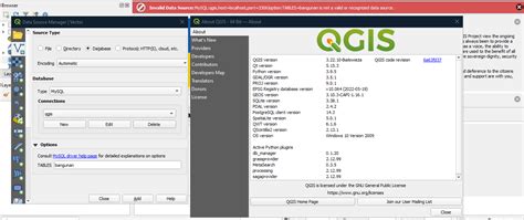 Can T Add Layer Vector Layer From Database Mysql Issue Qgis QGIS GitHub