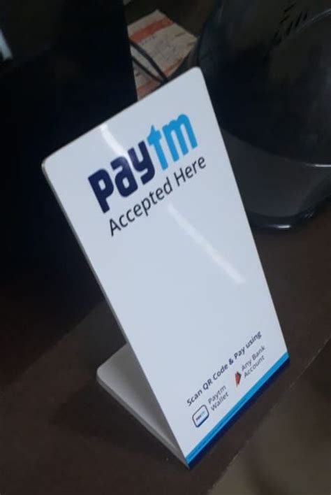 Acrylic Qr Code Standee Acrylic Stand Plastic Display Stands ऐक्रेलिक डिस्प्ले स्टैंड In