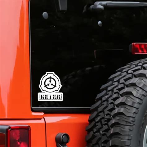 Scp Keter Level Sign Vinyl Decal Sticker Custom Truck Window Bumper Car La Decals And Vinyls