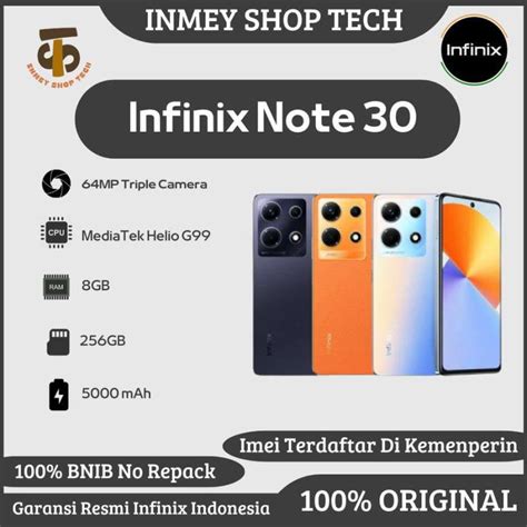 Jual Infinix Note Gb Gb Garansi Resmi Bnib No Repack Di Seller Inmey Shop Tech