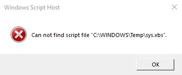 Script Host Error Win 10 64x Windows 10 Support