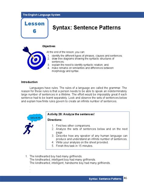 Lesson 6 Pdf Syntax Phrase