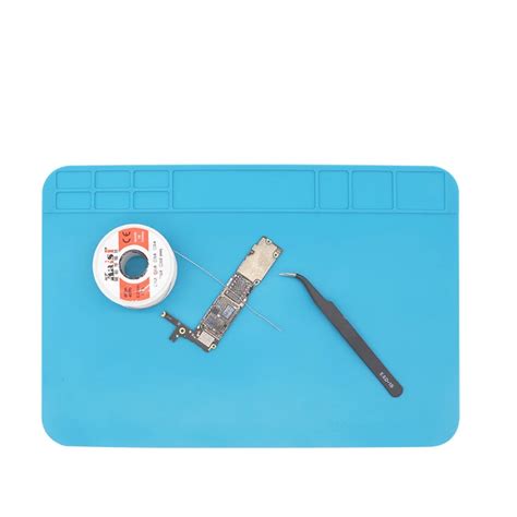 300200mm 단열 패드 실리콘 납땜 매트 내열성 작업 패드 데스크 보호 솔더 재작업 수리 도구 스테이션 Pa 솔더링 매트 내열성 작업대 책상 보호전기식 납땜인두