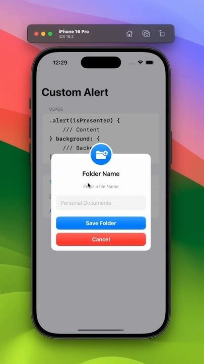 Swiftui Customized Alerts Apple Ios Swiftui Design Youtube