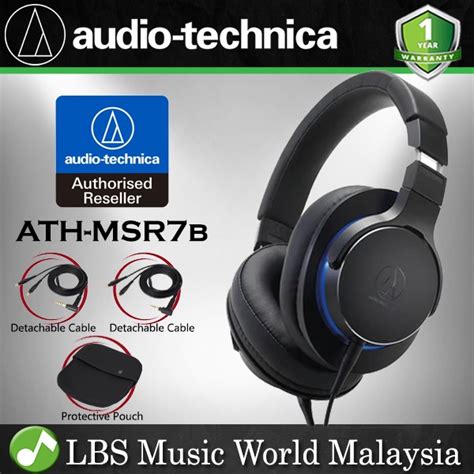 Audio Technica Ath Msr7b Dynamic Over Ear High Resolution Headphone