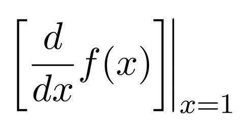 Math Mode How Do You Write Evaluate At In Latex Tex Latex