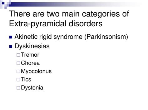 Extrapyramidal Syndrome