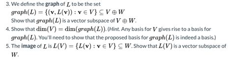 Solved Throughout Let L V W Be A Linear Transformation Chegg Com