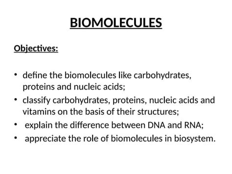Class Xii Biomolecules Pptx