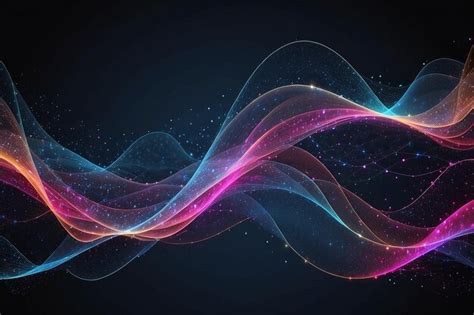 Premium Ai Image Abstract Plexus Background With Connected Lines And Dots Wave Flow Plexus