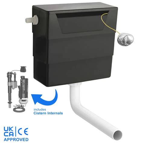 Concealed Dual Flush Cistern Toilet Front And Top Access Chrome Cable Push Button Eur 27 15