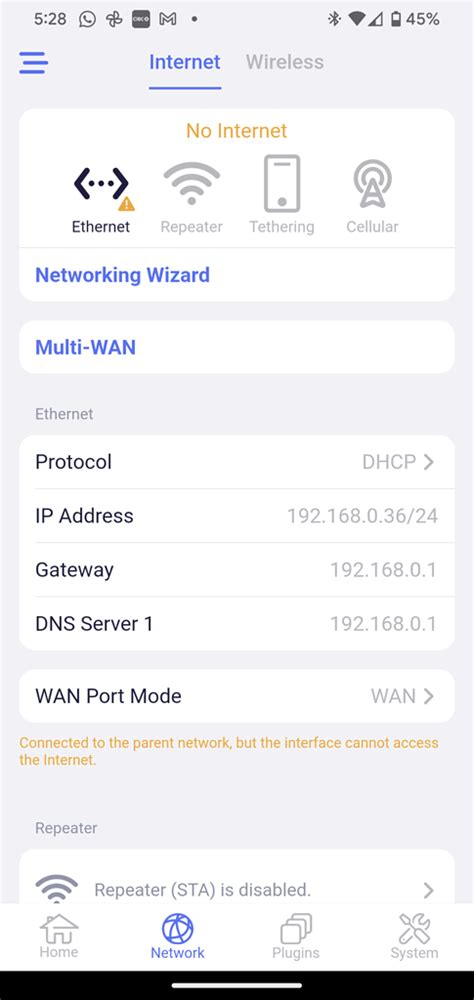 Gl Axt1800 No Internet Routers Gl Inet