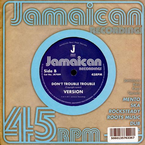 Johnny Clarke Dont Trouble Trouble Vinyl 7 2011 Uk Reissue