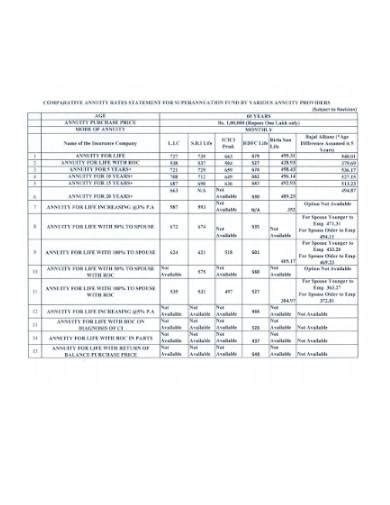FREE Annuity Statement Samples And Templates In MS Word PDF