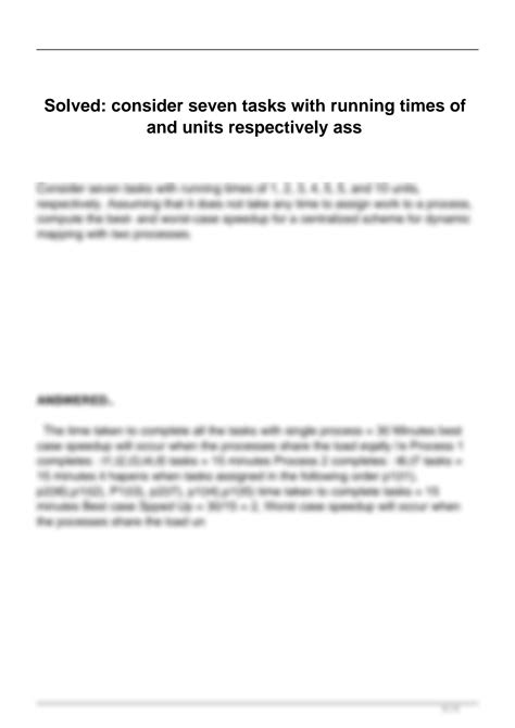 solution solved consider seven tasks with running times of 1 1 2 4 5 5
