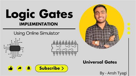 Universal Logic Gate Nand And Nor Using Online Simulators Logicgatesdigitalelectronicsclass12