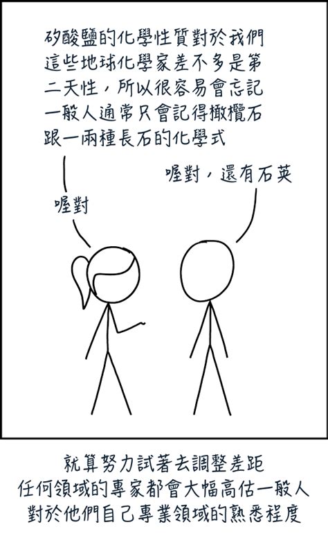 一般人的熟悉度 xkcd 中文翻譯