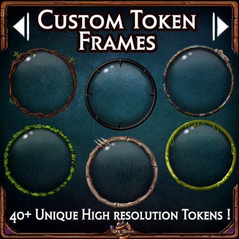 42 Custom Token Frames Roll20 Marketplace Digital Goods For Online Tabletop Gaming