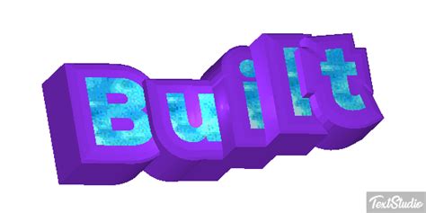 Built Word Animated  Logo Designs