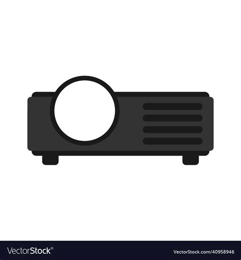 Lcd Projector Icon Design Template Isolated Vector Image