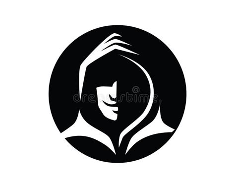 Simple Symbol Of Hacker With Dark Hood Silhouette Stock Vector Illustration Of Hacker Steal