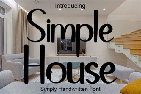 Simple House Font Font Canyon