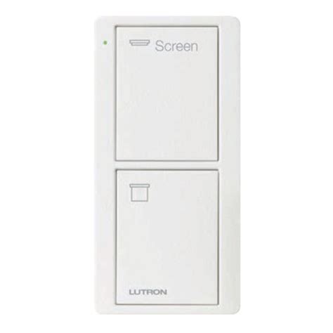 Lutron Pico Video Screen Remote In White Pk2 2b Taw S08 2 Button With