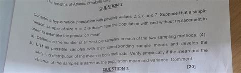 Solved Random Sample Of Size N Is Drawn From The Chegg
