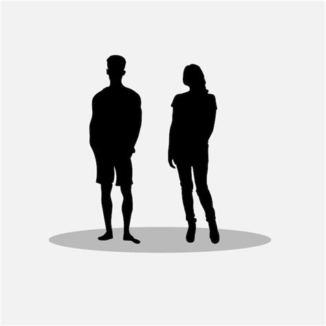 커플 벡터 Png 프리미엄 벡터