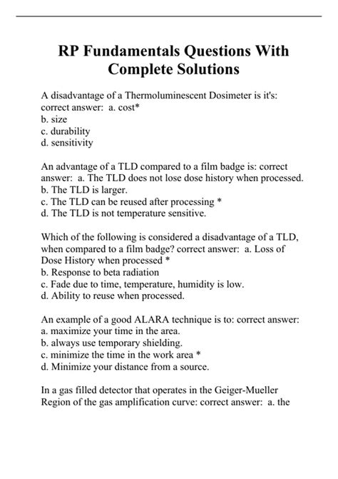 Rp Fundamentals Questions With Complete Solutions Stuvia Us
