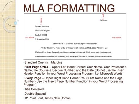 ppt mla formatting powerpoint presentation free download id 1037293