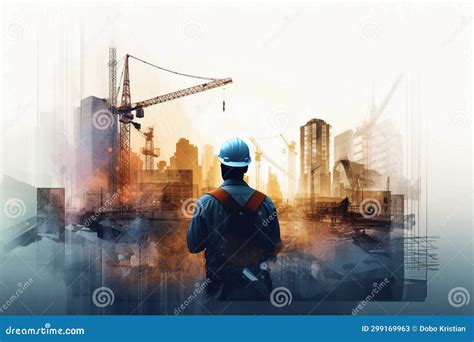 Future Building Constructor Engineer Stock Illustration Illustration Of Traffic Cyberspace