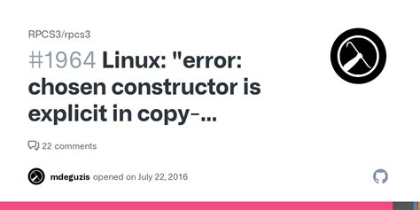 Linux Error Chosen Constructor Is Explicit In Copy Initialization